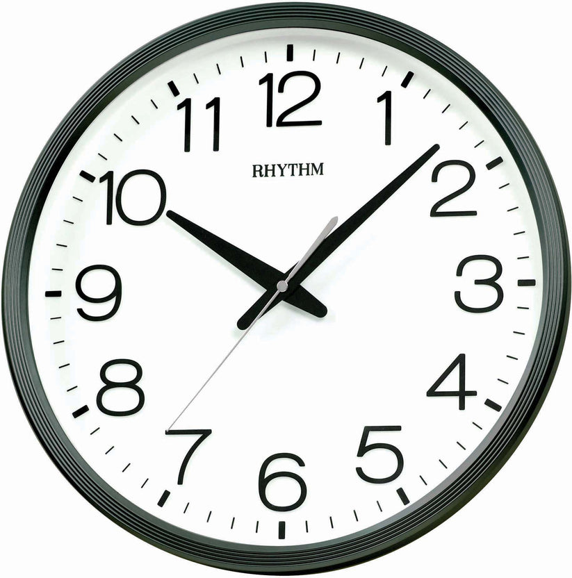 CMG494NR02 Black Basic Wall Clock – Rhythm Clocks