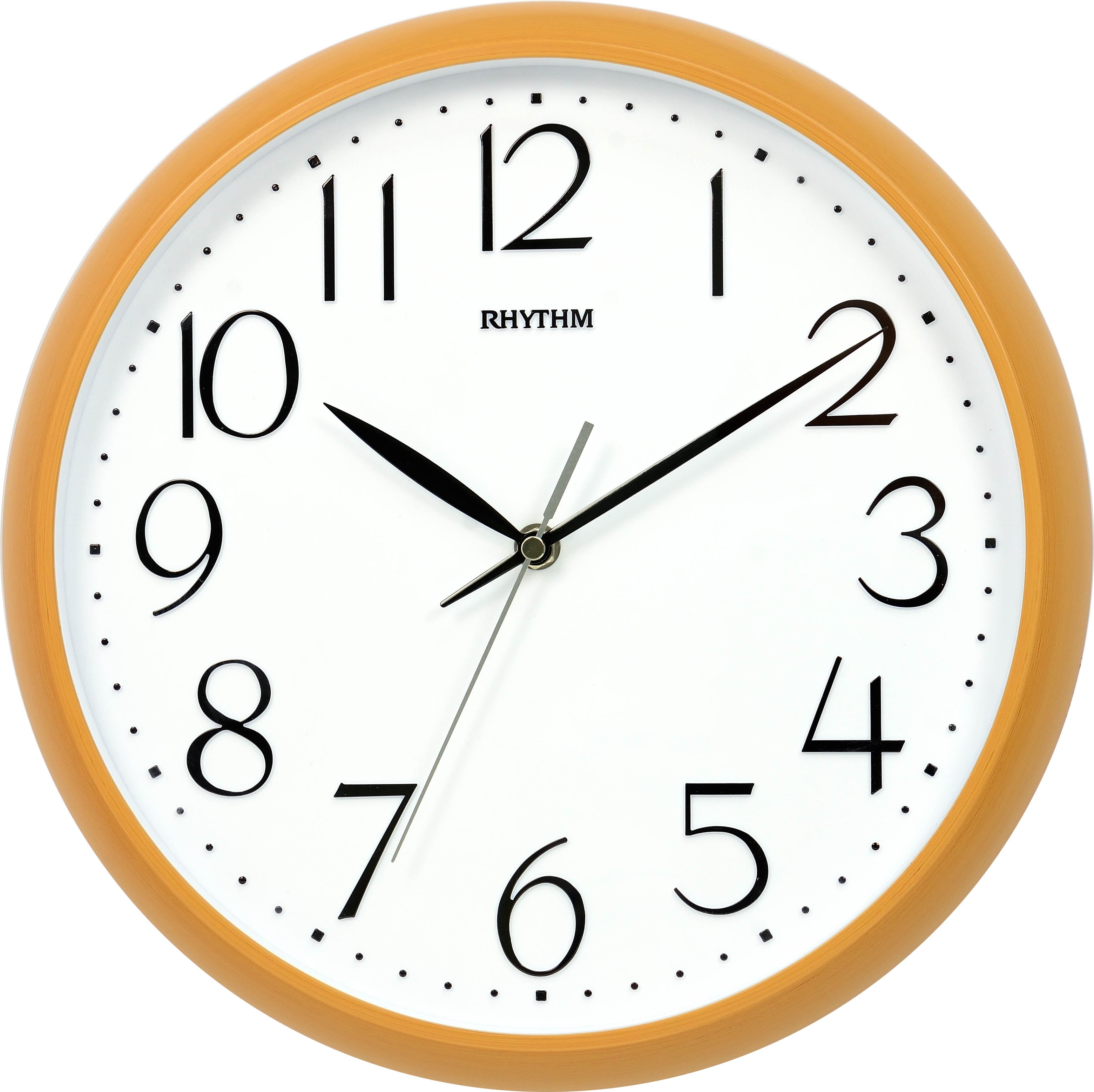 CMG578NR07 Orange Brown Wall Clock – Rhythm Clocks