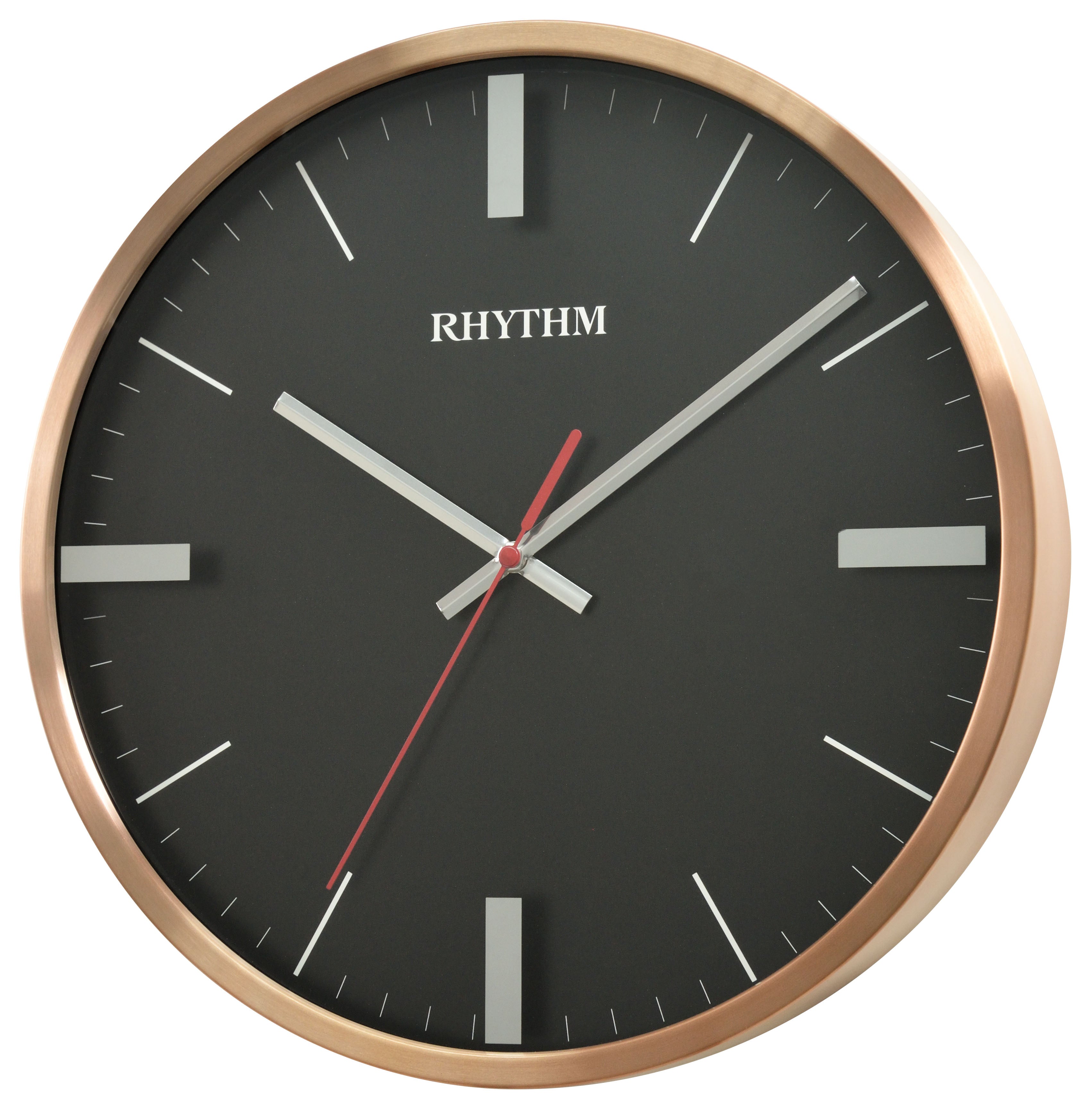 CMG604NR13 Big Decorative Black Clock – Rhythm Clocks