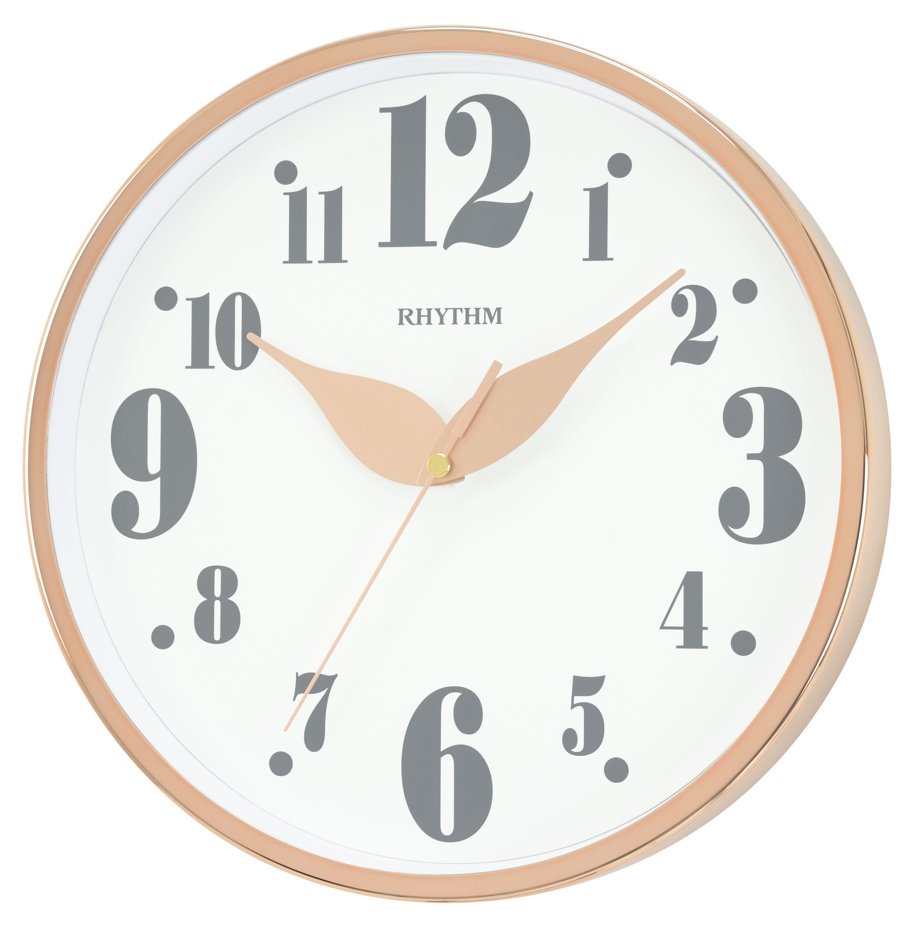 CMG606NR13 Pink Gold Clock – Rhythm Clocks