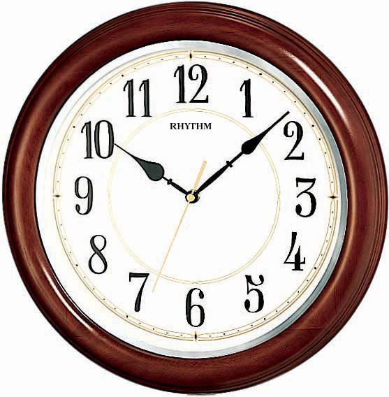CMG911NR06 Gold Outline Wooden Clock – Rhythm Clocks