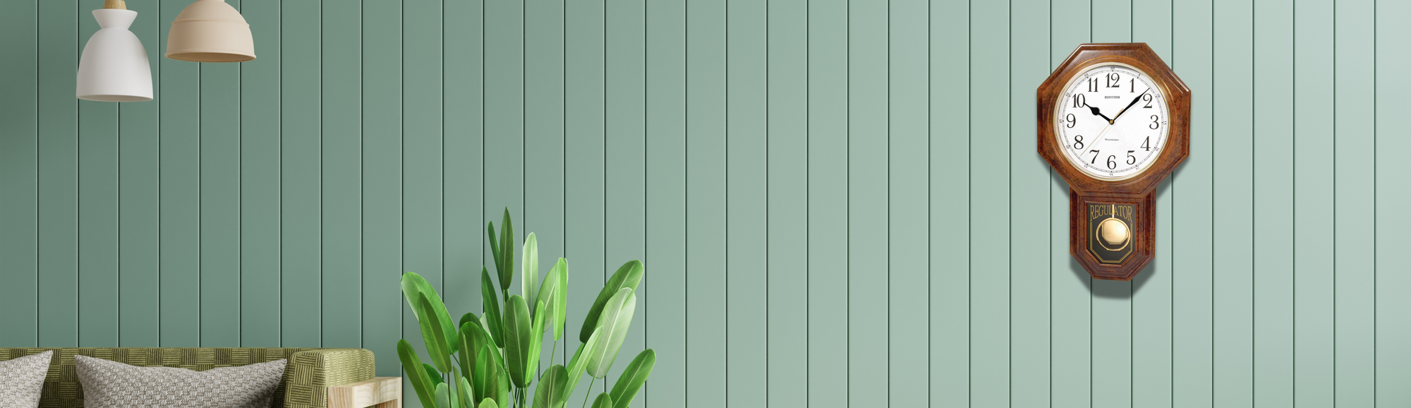 Buy Pendulum Wall Clocks Online – Rhythm Clocks